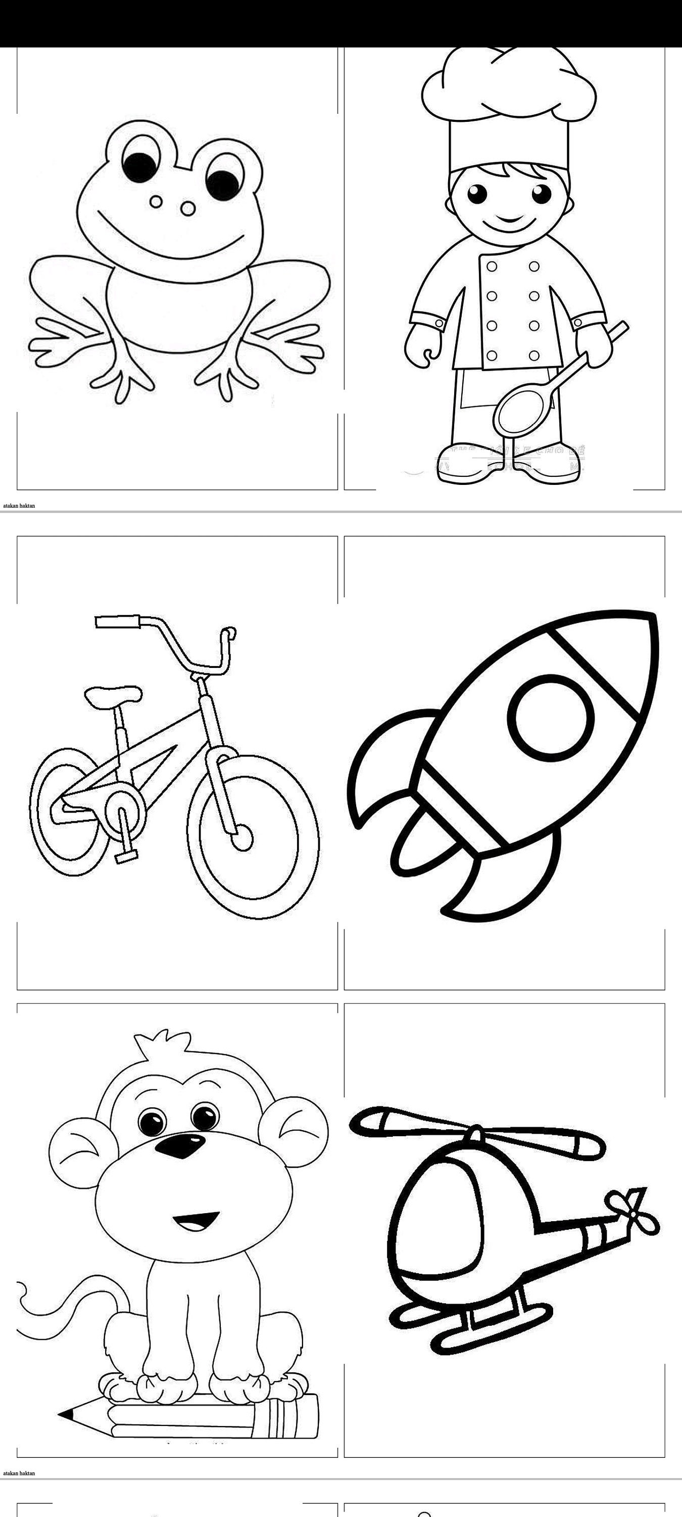 Coloring Book Workshets Printable, Kindergarten Preschool Instant ...