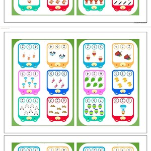Counting Printable Objects, How Many There Are Worksheet, Kindergarten ...