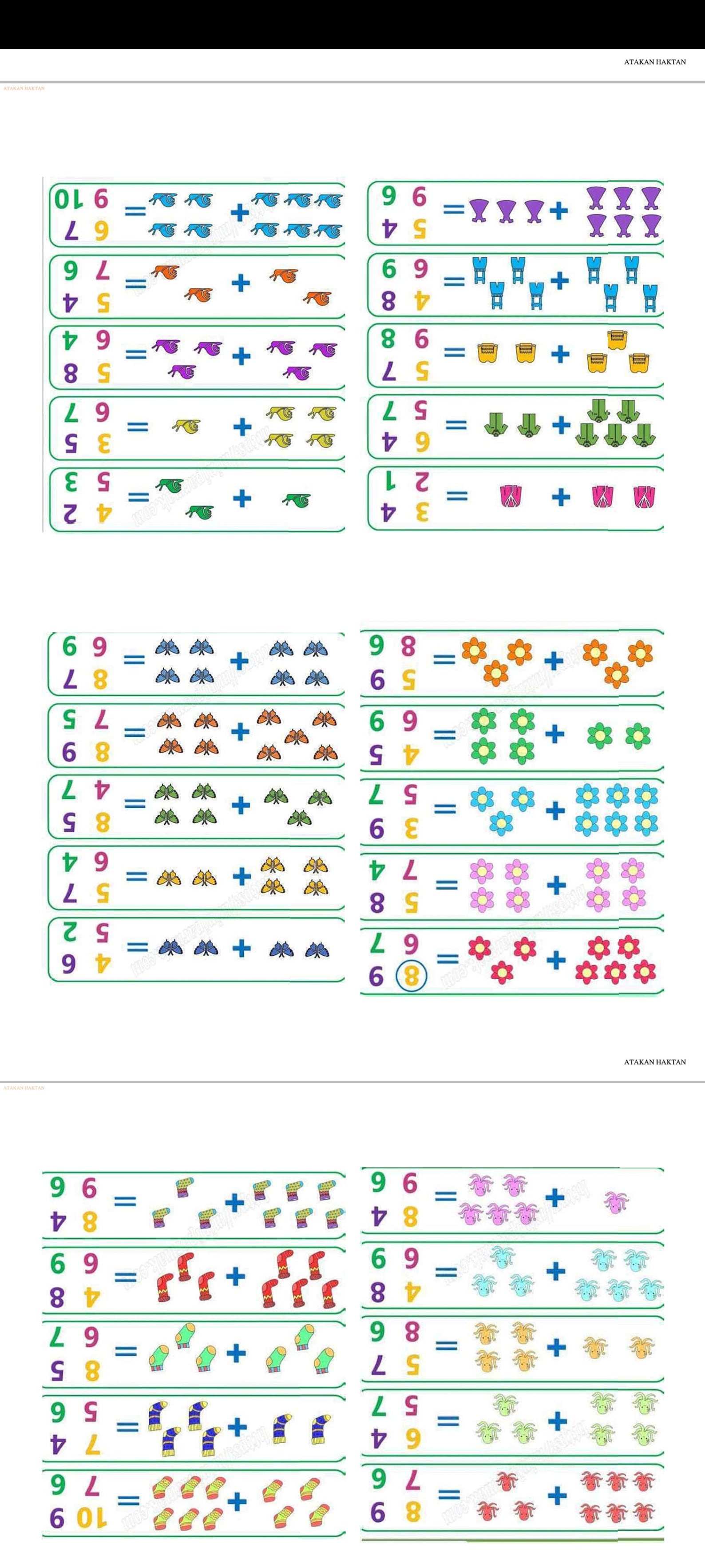 Addition and Subtraction Preschool Activities Worksheets Ptrintable ...