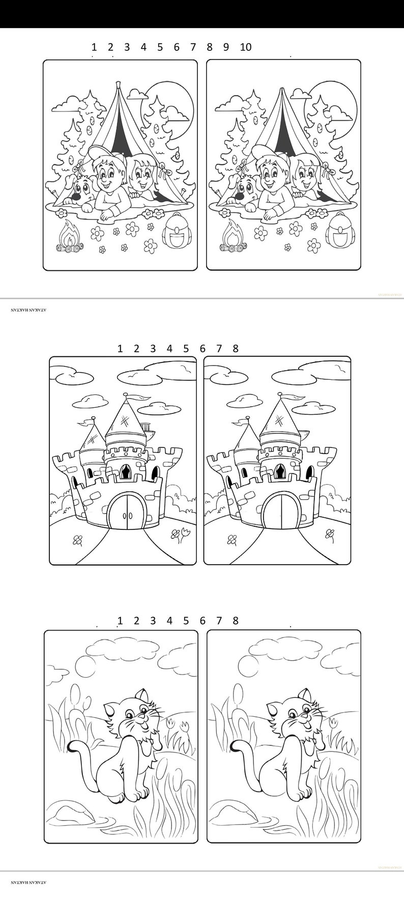 Spot the Difference Find the Difference Worksheets Printable ...