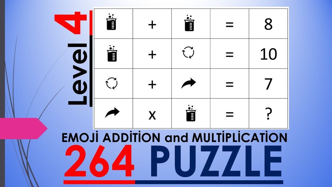 Emoji Number Addition and Multiplication Puzzles Printable - Etsy