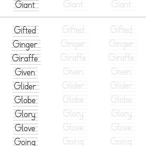 Trace the Words Printable Worksheet 1280 Words 92 Pages Alphabetical, A ...