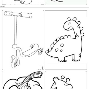 Coloring Book Workshets Printable, Kindergarten Preschool Instant ...