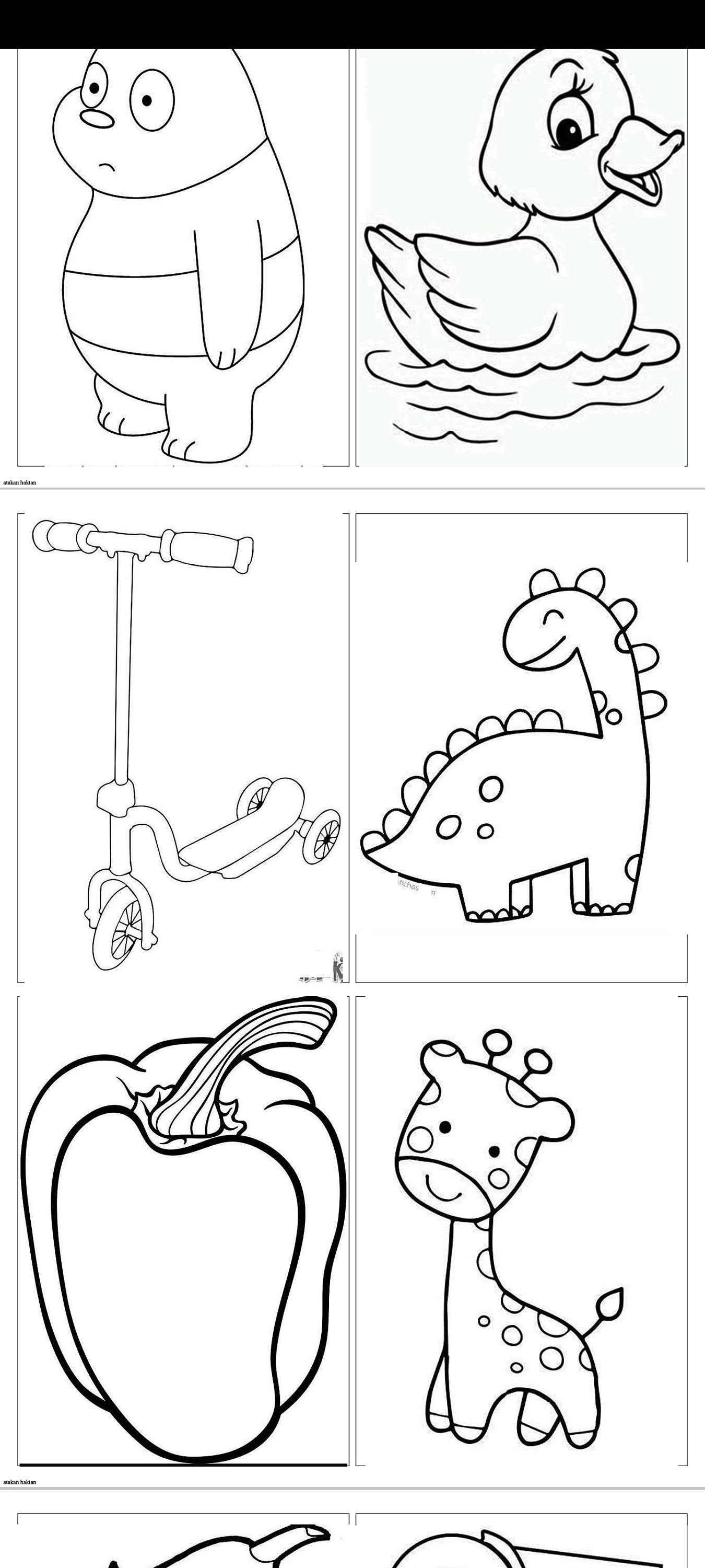 Coloring Book Workshets Printable, Kindergarten Preschool Instant ...