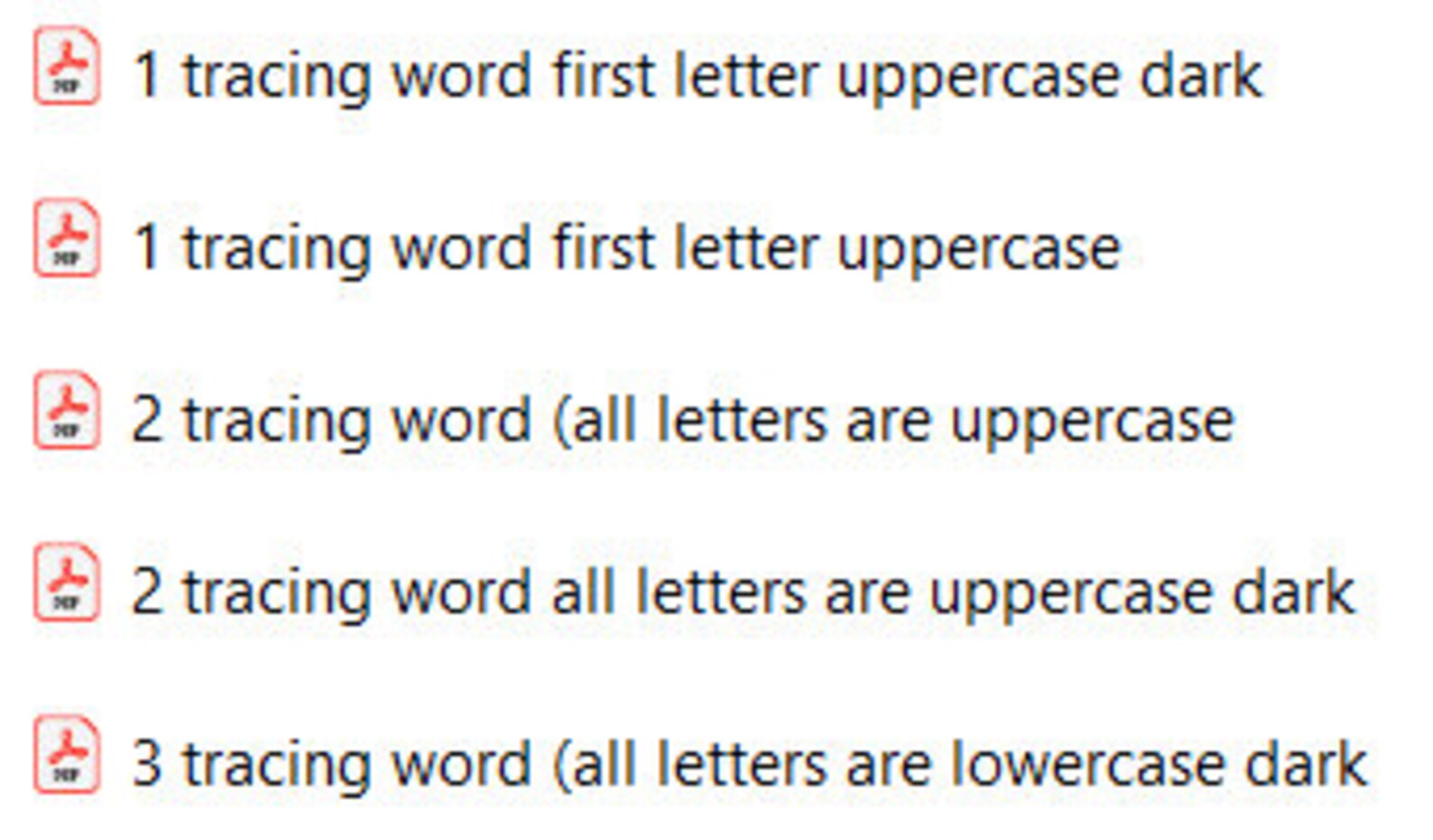 Trace the Words Printable Worksheet 1280 Words 92 Pages Alphabetical, A ...