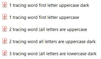 Trace the Words Printable Worksheet 1280 Words 92 Pages Alphabetical, A ...