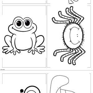 Coloring Book Workshets Printable, Kindergarten Preschool Instant ...