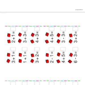 Addition and Subtraction Preschool Activities Worksheets Ptrintable ...