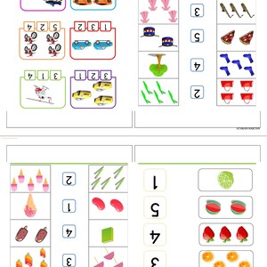 Counting Printable Objects, How Many There Are Worksheet, Kindergarten ...