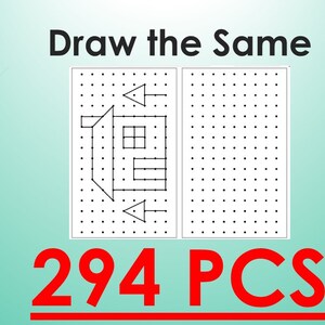 Draw the Same Worksheet Printable, Kindergarten Preschool, Instant ...