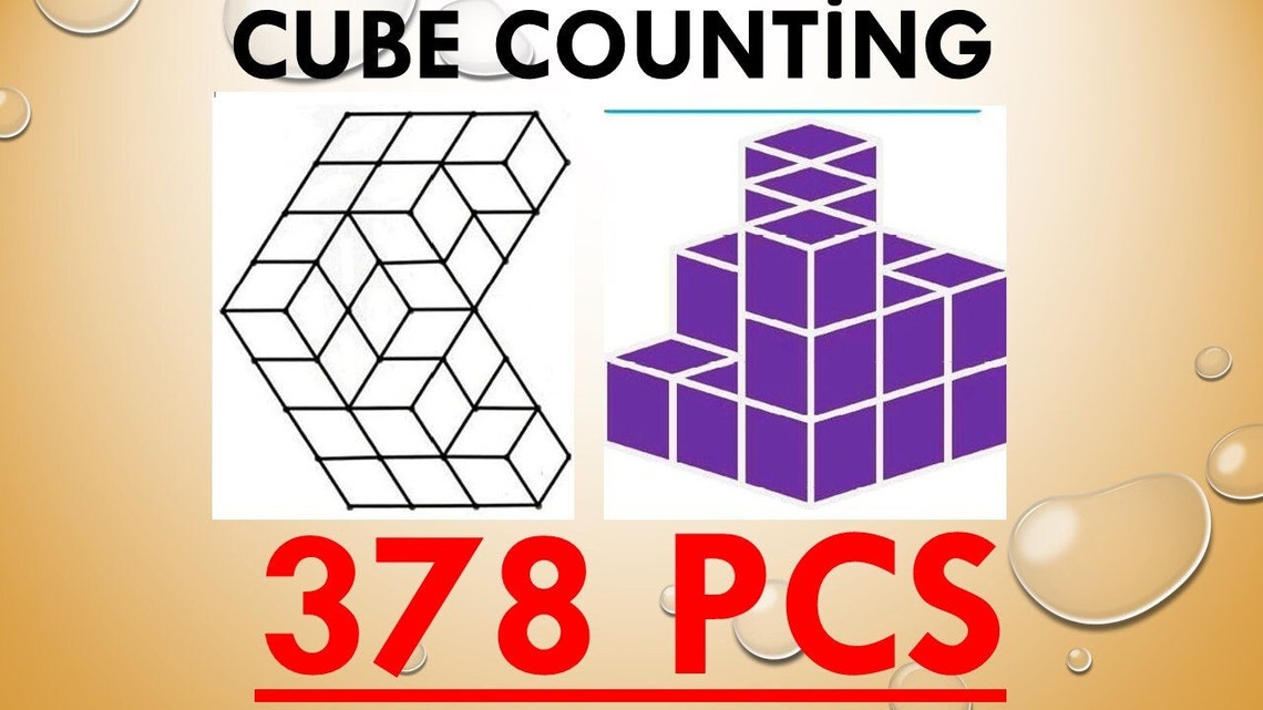Cube Counting Worksheets Activities Printable, Preschool Kindergarten ...