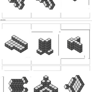 Cube Counting Worksheets Activities Printable, Preschool Kindergarten ...