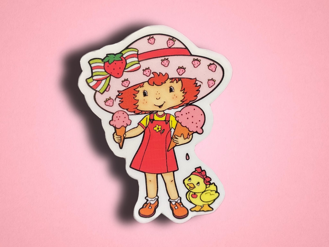 Strawberry Shortcake Sticker Laminated Waterproof Stickers - Etsy