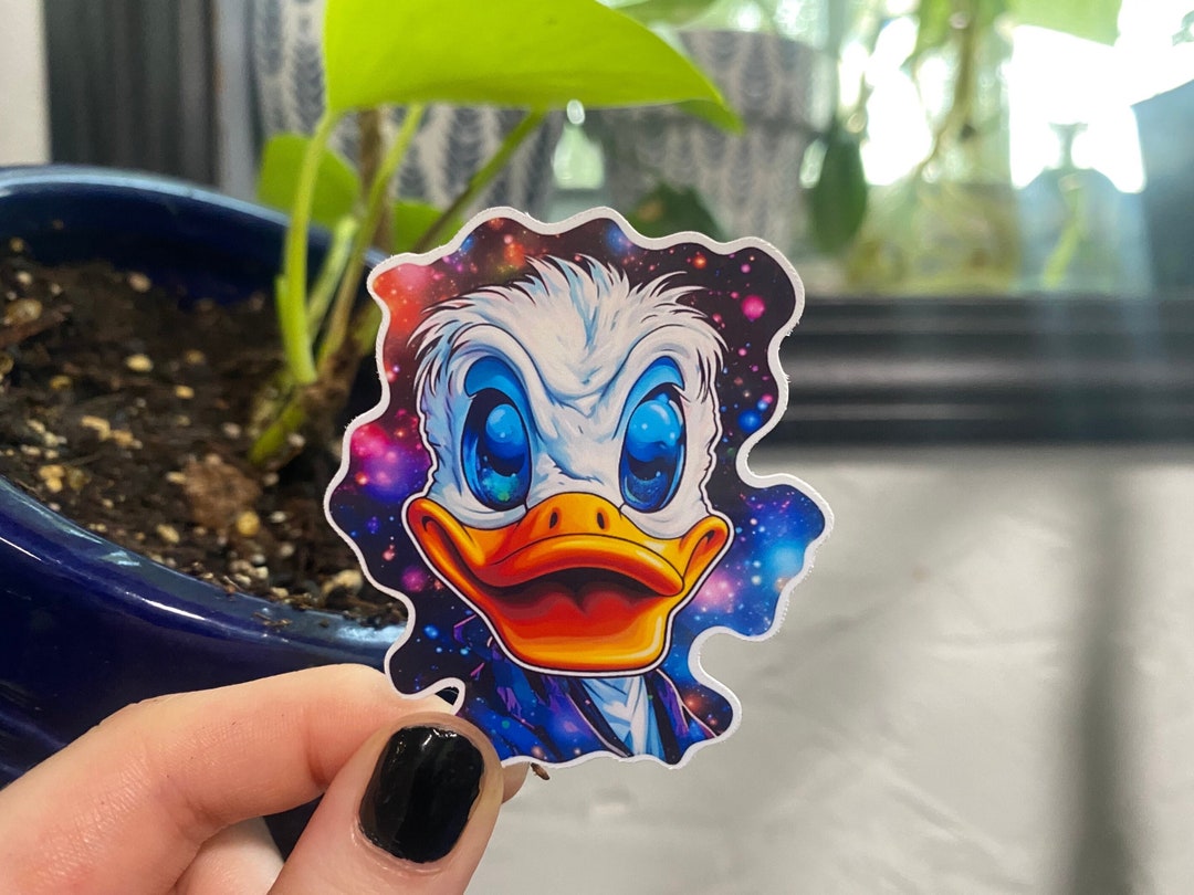 Donald Duck Inspired Trippy Sticker Waterproof Sticker Glossy or Clear ...