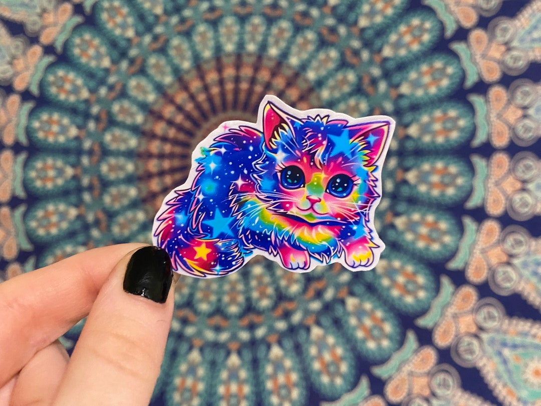Lisa Frank Inspired Sticker Waterproof Stickers Glossy or Clear - Etsy