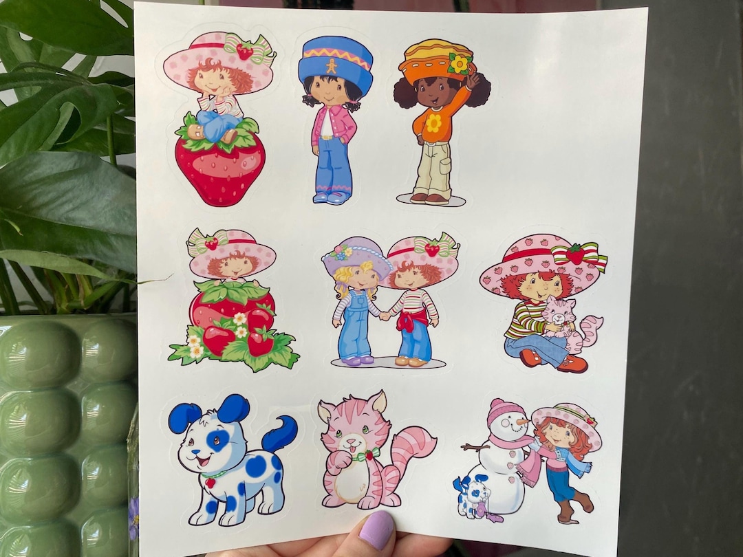 Strawberry Shortcake Sticker Sheet Glossy Stickers - Etsy