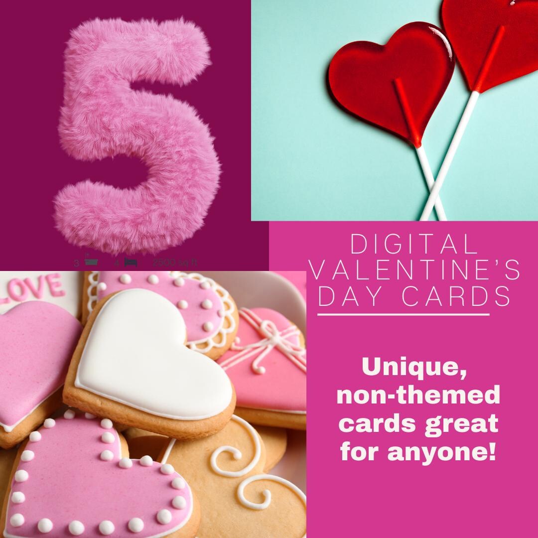 5 Digital Valentine's Day Cards for Anyone - Etsy
