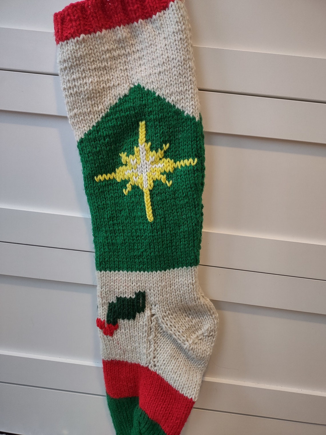 Vintage Christmas Stocking Pattern- Star-knit Version - Etsy