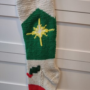 Vintage Christmas Stocking Pattern Star-knit Version - Etsy