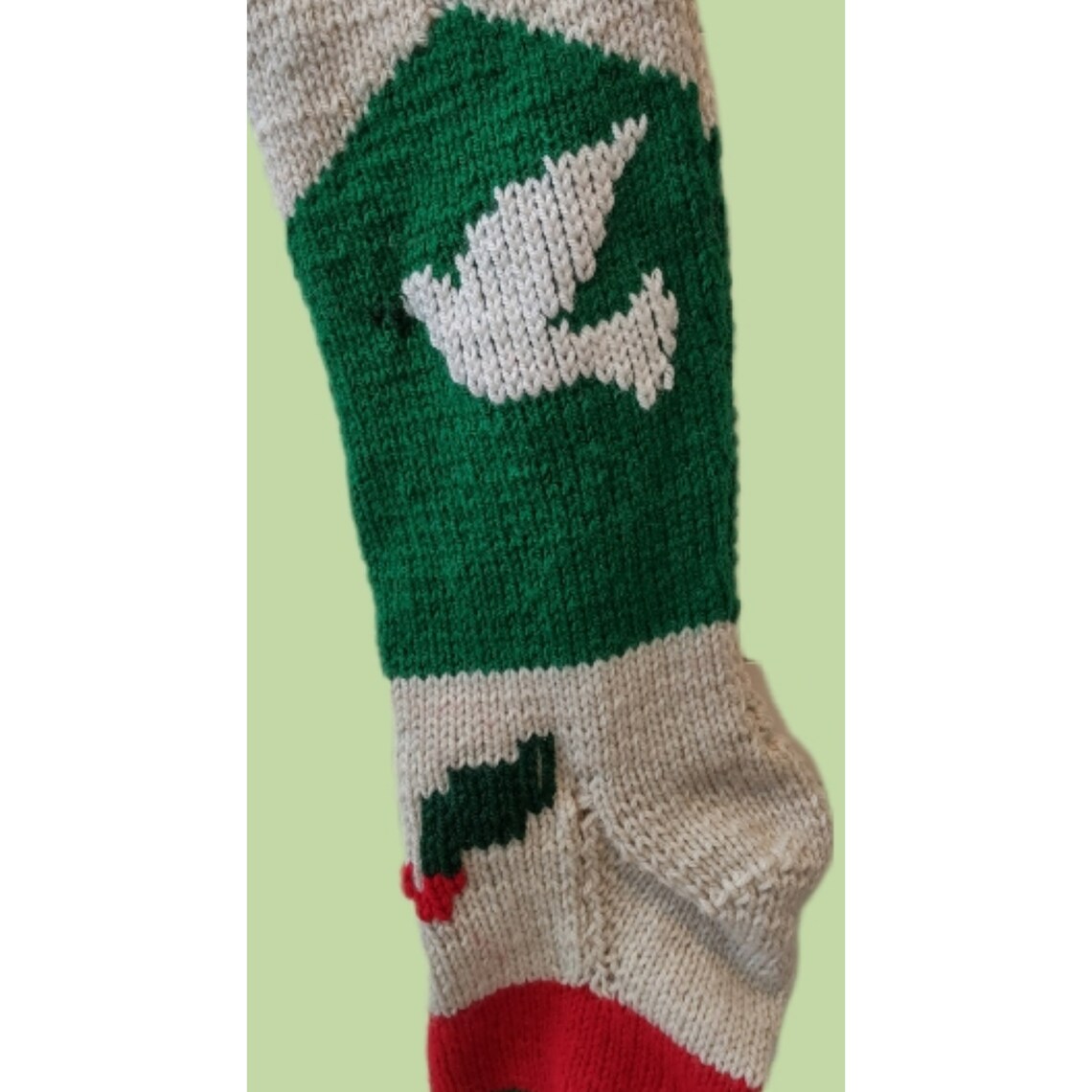 Vintage Christmas Stocking Pattern- Dove- Knit Version - Etsy