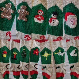 Vintage Christmas Stocking Pattern- Candle-knit Version - Etsy