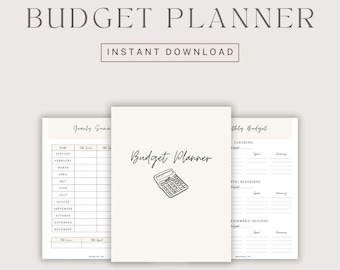 Monthly Budget Planner Tracker, Expenses Tracker, Perfect for Adulting ...