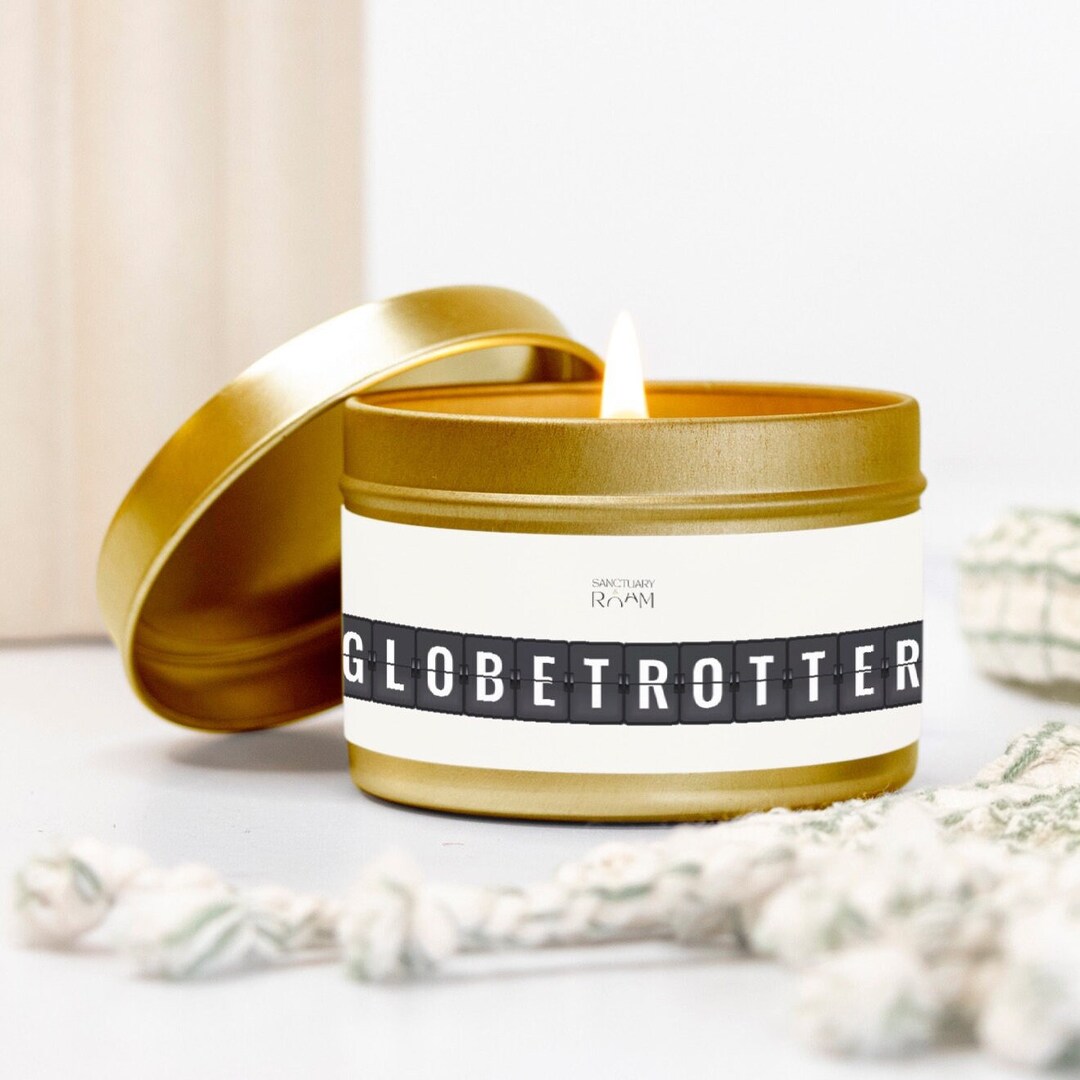 4oz Mini Candle Tin Perfect for Globetrotting Travelers for Home or ...