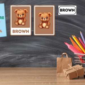 Printable Flashcards for Kids - the Colors [INCLUDES FREE 16 Animals ...