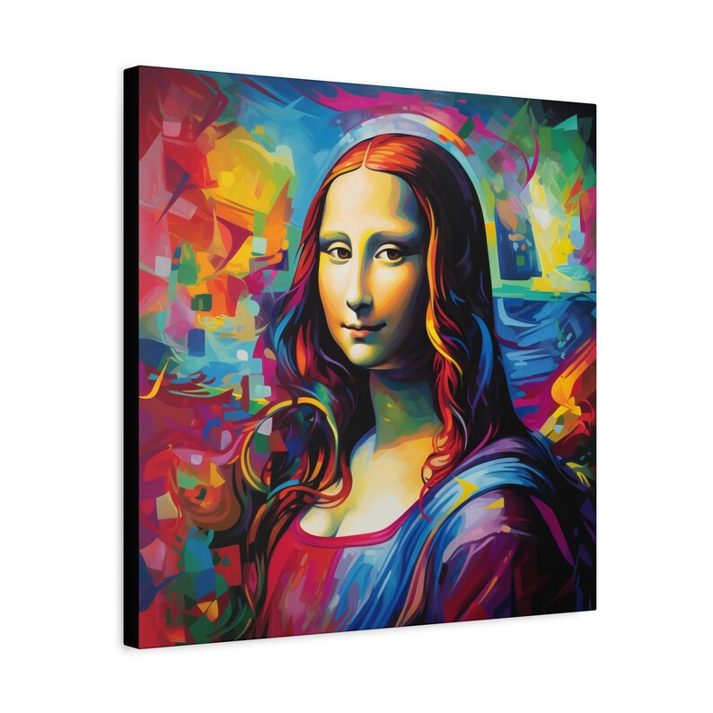 Mona Lisa Colorful Art: A Vibrant Twist to an Iconic - Etsy