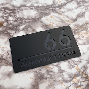 Customized House Number Sign Outdoor House Numbers Plate Personalized ...