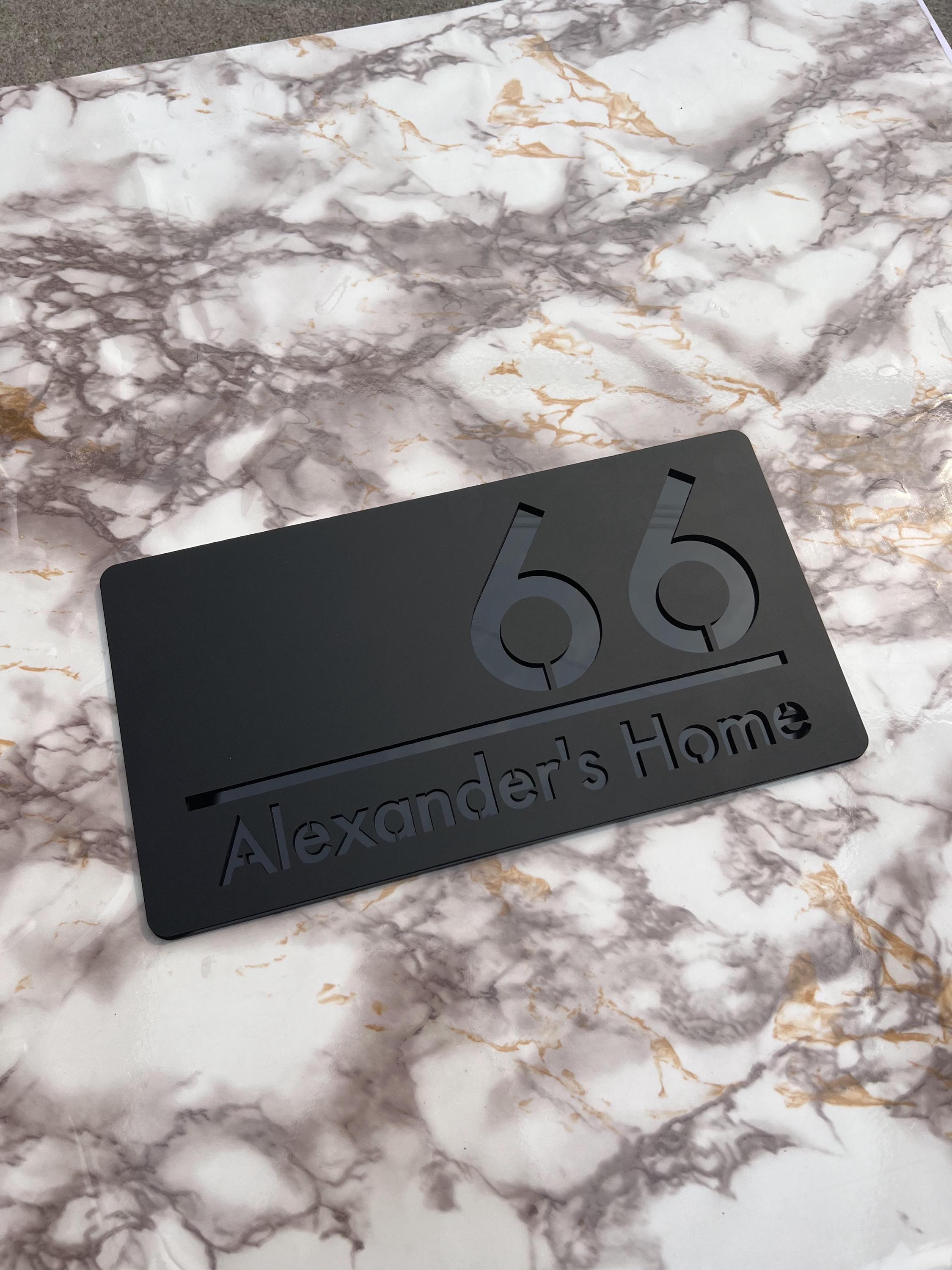 Customized House Number Sign Outdoor House Numbers Plate Personalized ...