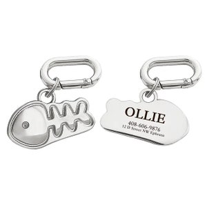 Personalized Pet Dog Name Tag - Free Engraving, Anti-lost Copper Collar ...