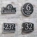 Customized House Number Sign Outdoor House Numbers Plate Personalized ...