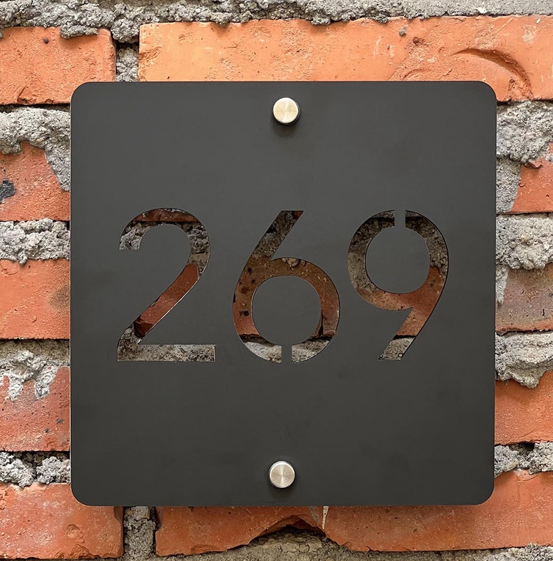 Customized House Number Sign Outdoor House Numbers Plate Personalized ...