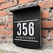 Customized Solar House Number Sign Outdoor House Numbers Plate ...