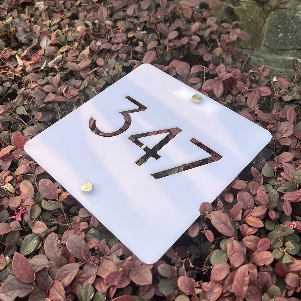 Customized House Number Sign Outdoor House Numbers Plate Personalized ...