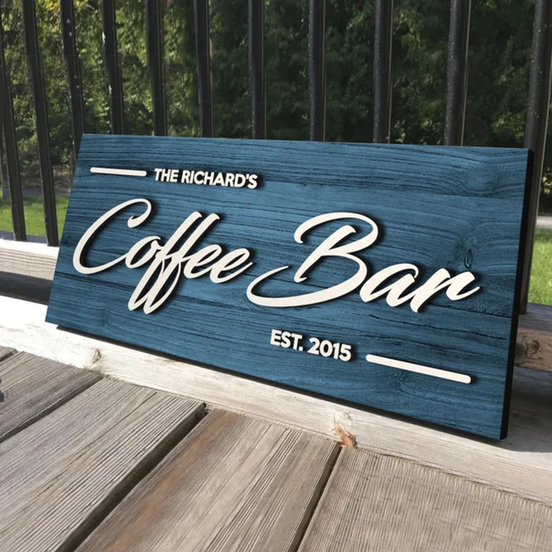 Customized Home Name Sign Wall Decor 3D Custom Wooden Ornament Sign ...