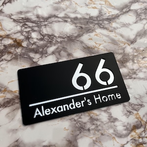 Customized House Number Sign Outdoor House Numbers Plate Personalized ...