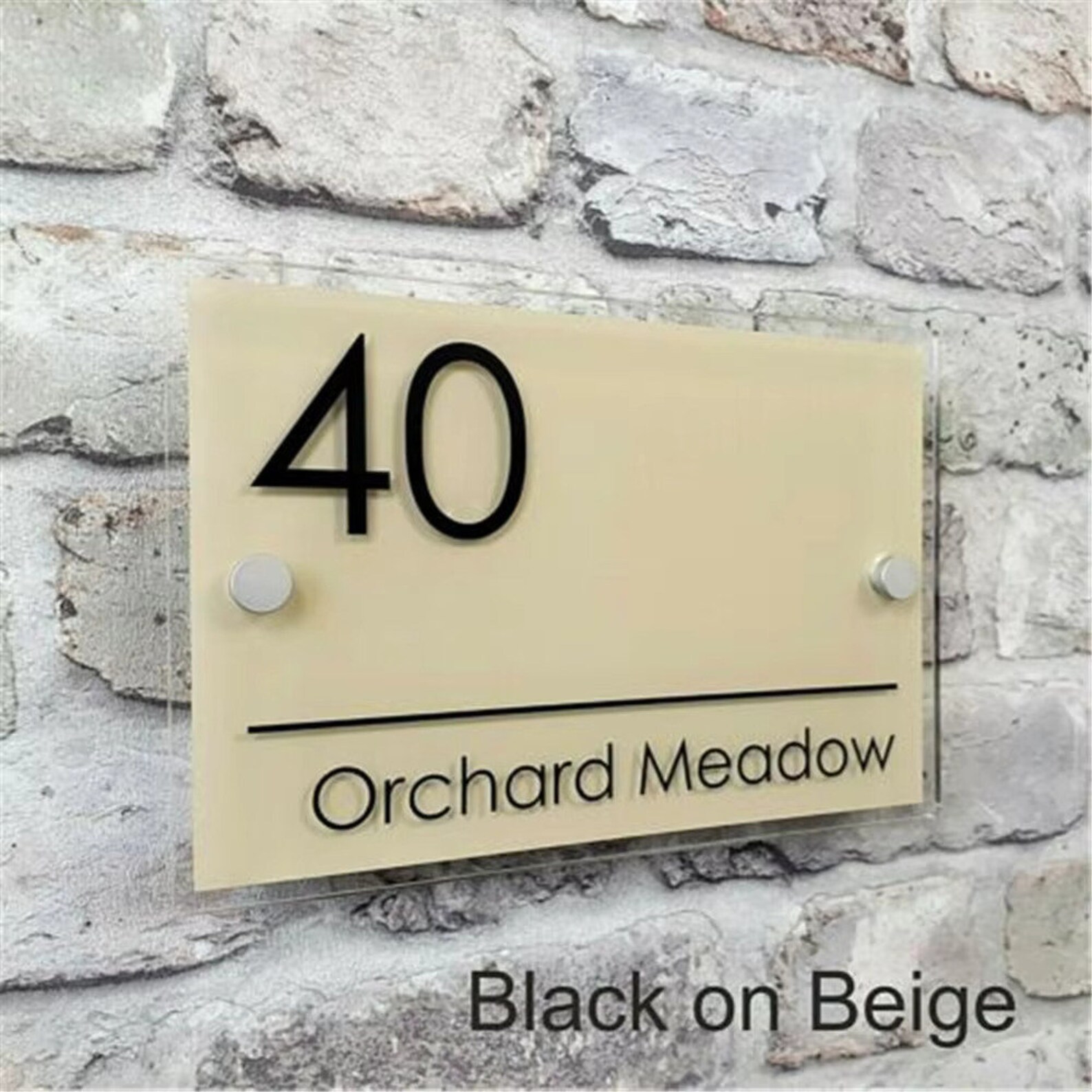 Customized House Number Sign Outdoor House Numbers Plate Personalized ...