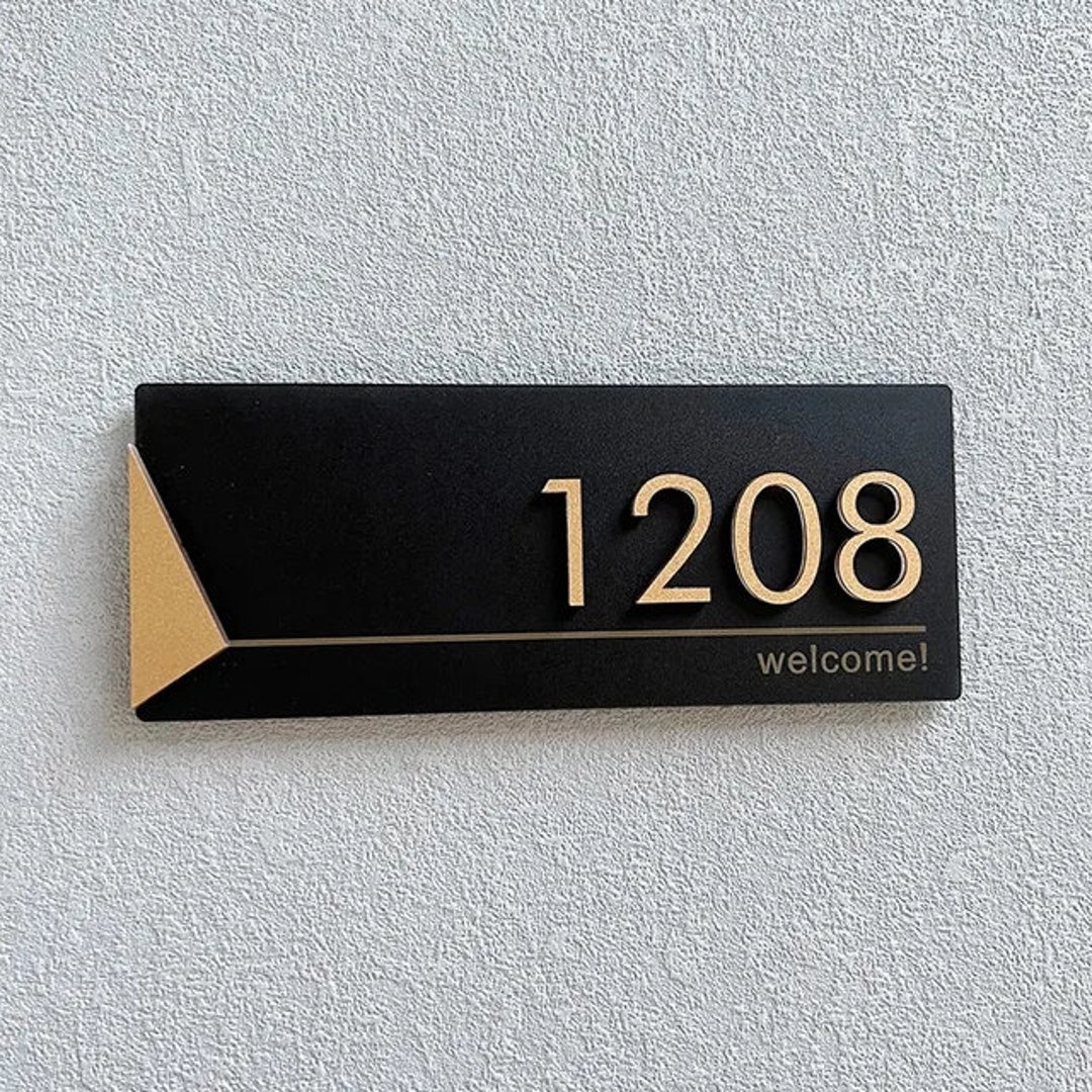Buy Customize House Number Family Name Address Letter for Home Office ...