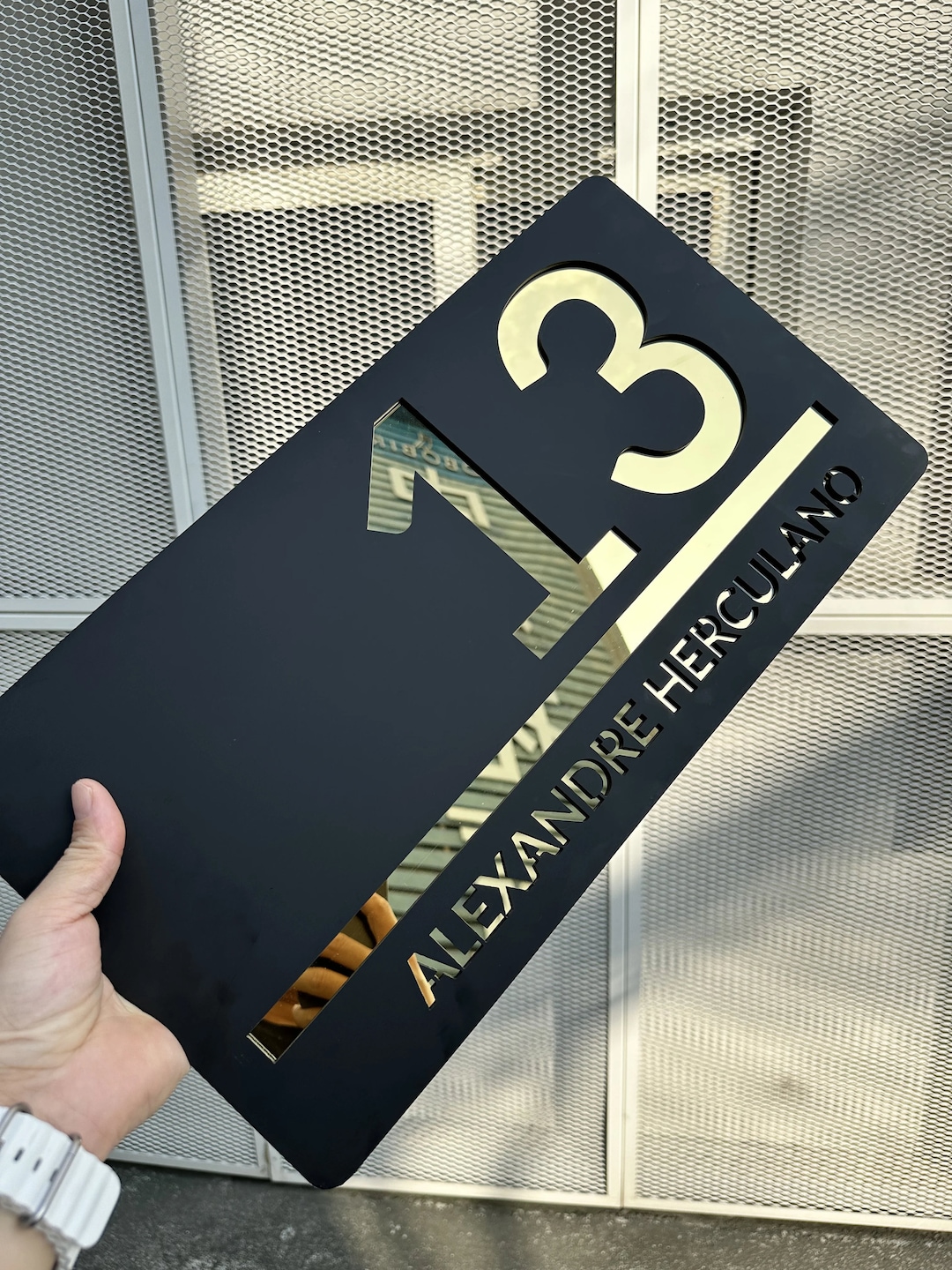 Customized House Number Sign Outdoor House Numbers Plate Personalized ...