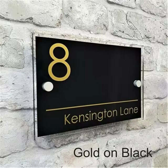 Customized House Number Sign Outdoor House Numbers Plate Personalized ...