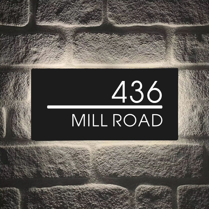 Led House Number Sign - Etsy