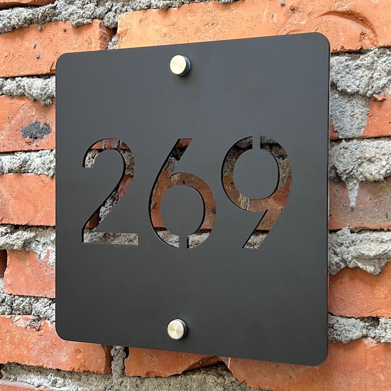 House Number Plaque - Etsy