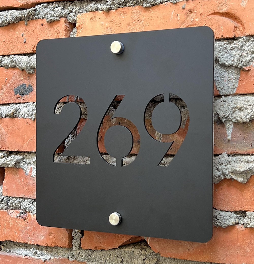 Customized House Number Sign Outdoor House Numbers Plate Personalized ...