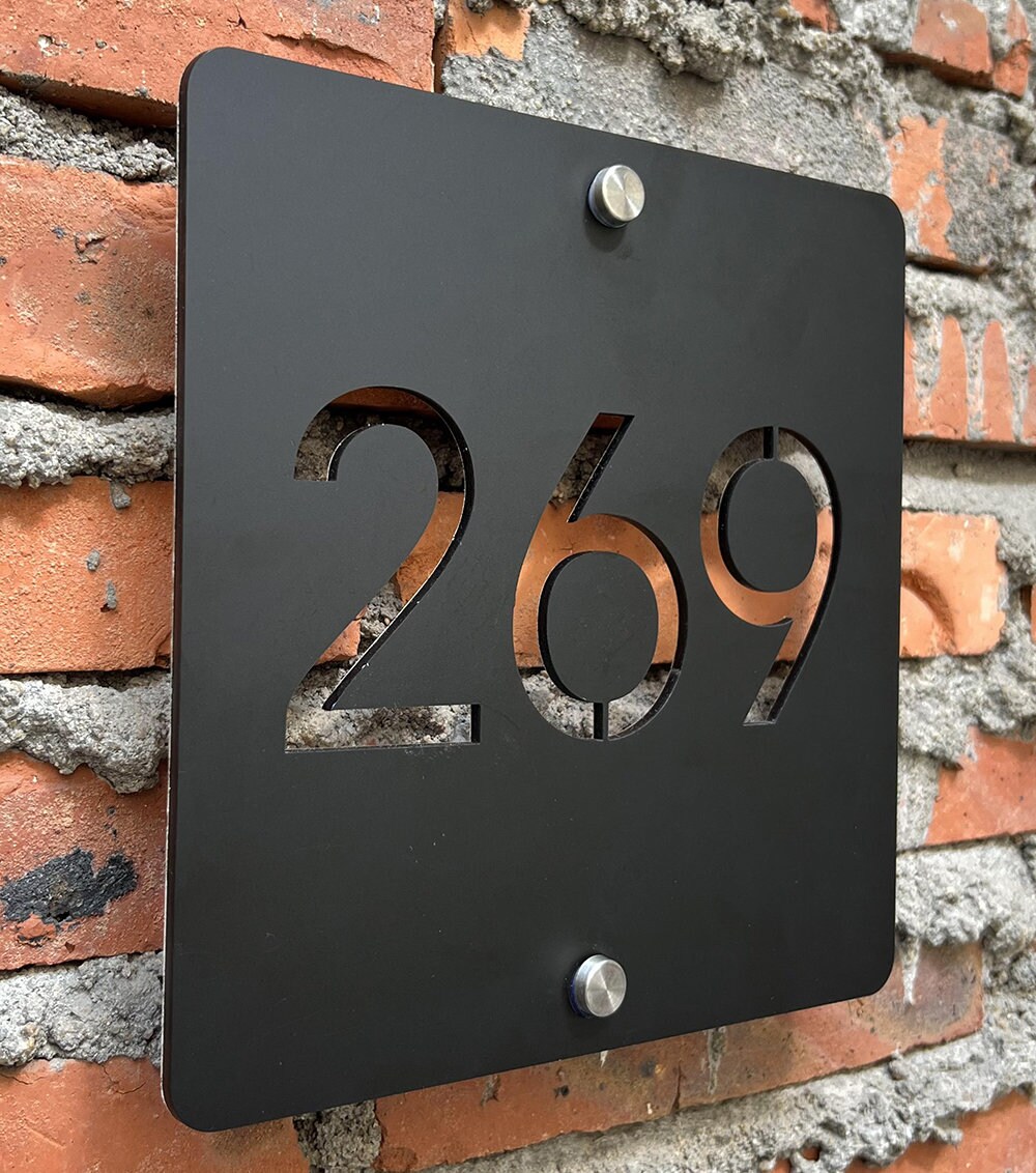 Customized House Number Sign Outdoor House Numbers Plate Personalized ...