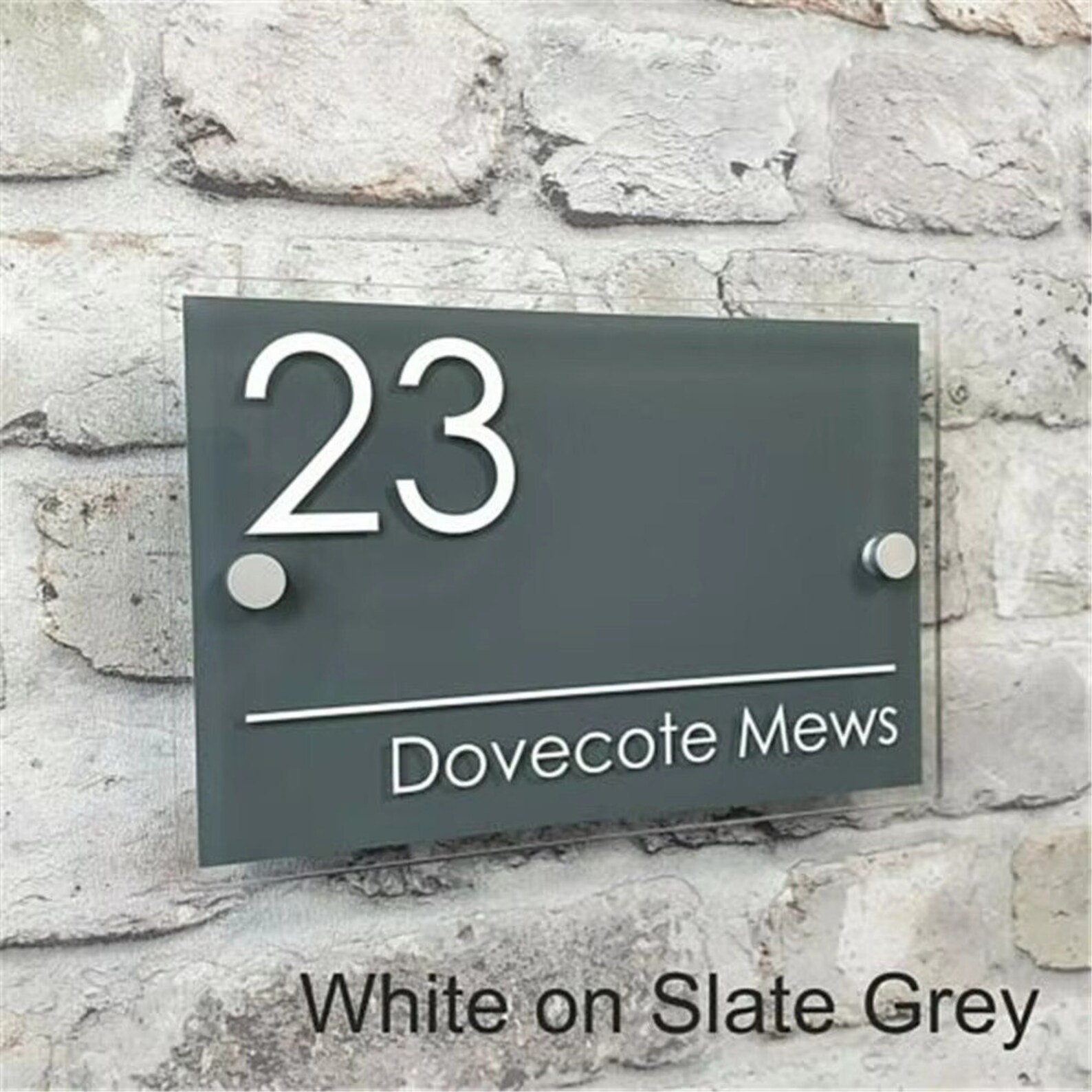 Customized House Number Sign Outdoor House Numbers Plate Personalized ...