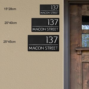 Customized House Number Sign Outdoor House Numbers Plate Personalized ...