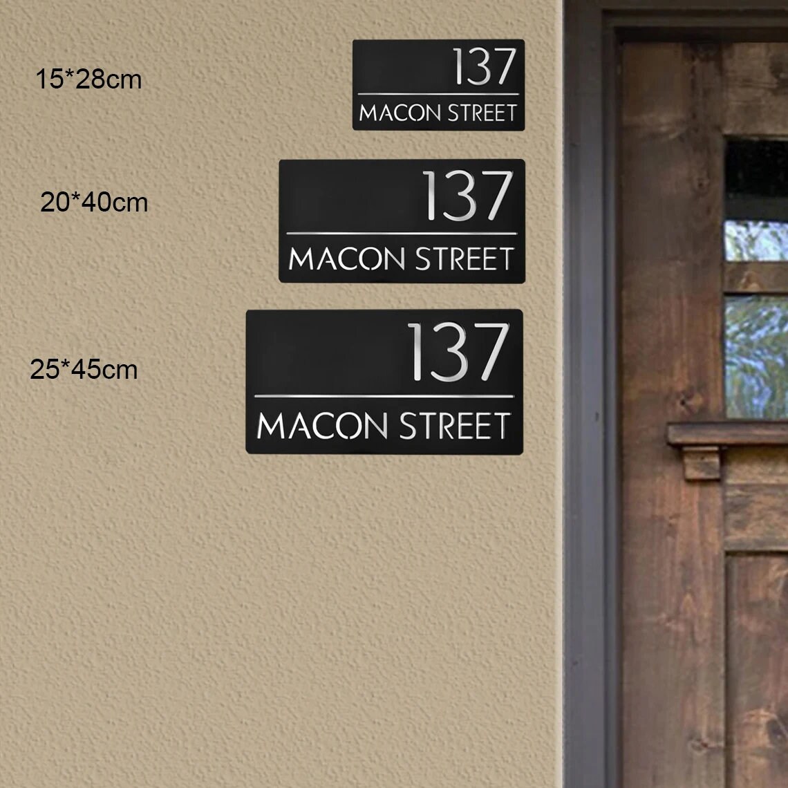 Customized House Number Sign Outdoor House Numbers Plate Personalized ...