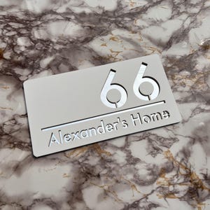 Customized House Number Sign Outdoor House Numbers Plate Personalized ...